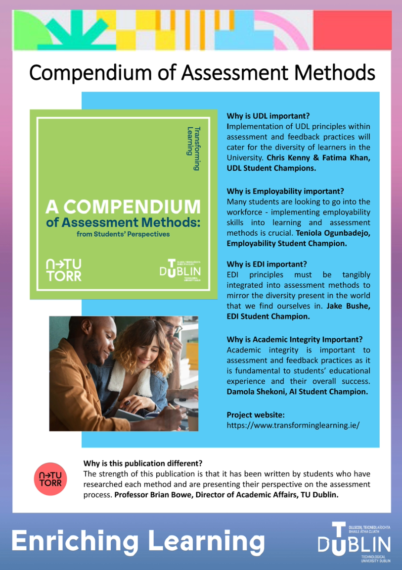 News & Events | TU Dublin Compendium of Assessment Methods: from ...
