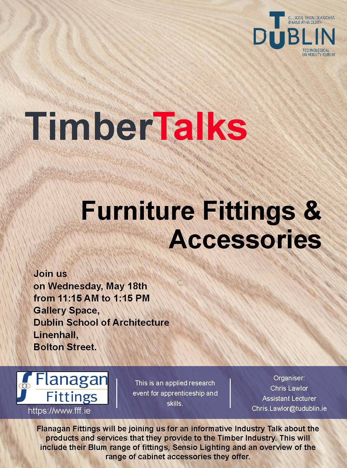 News | Timber Talks - Flanagan Fittings | TU Dublin